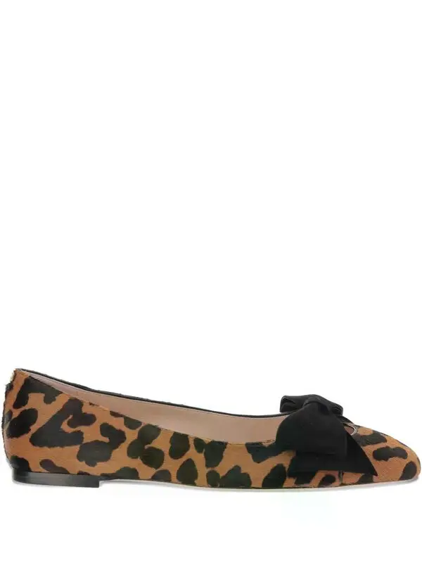 Valentino Garavani Bowow Leopard Print Ballerinas - Neutrals