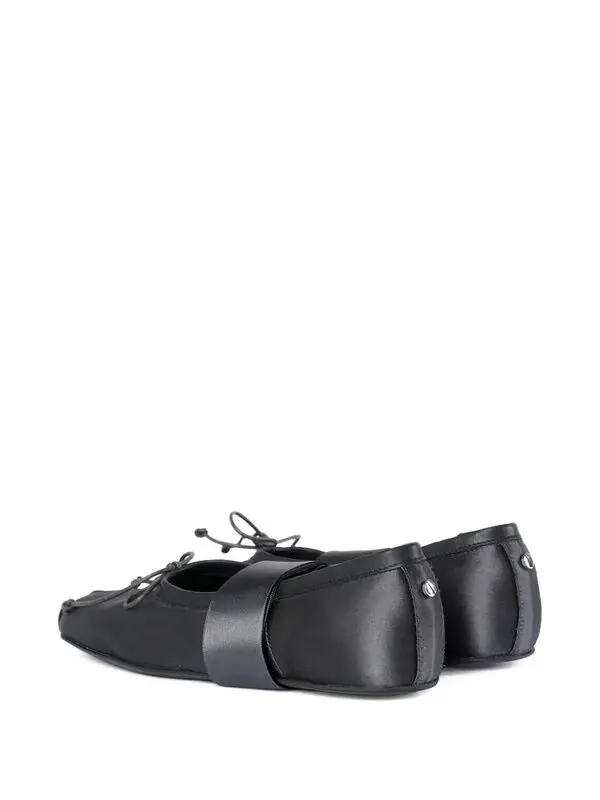 ANN DEMEULEMEESTER Satin Ribbon Ballet Flats