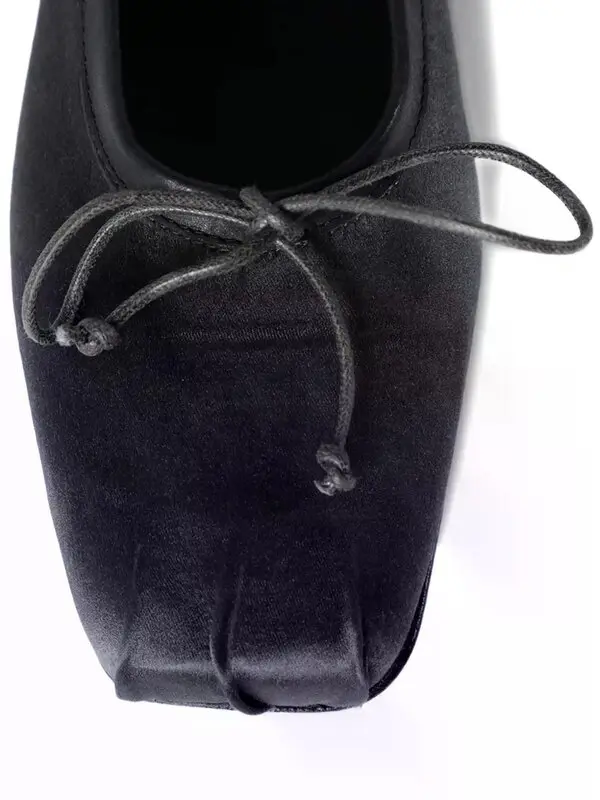 ANN DEMEULEMEESTER Satin Ribbon Ballet Flats