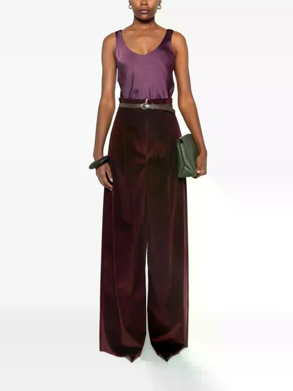 Dixie V-neck Sleeveless Satin Top