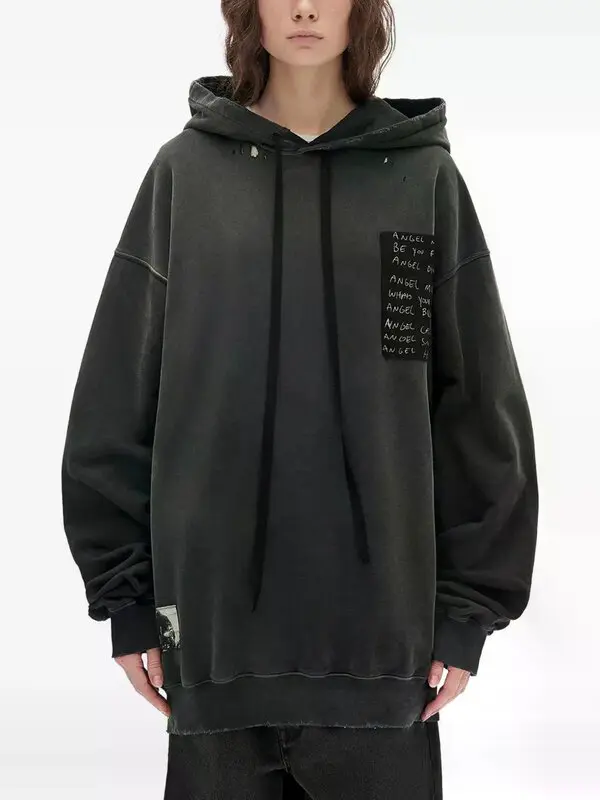 ANN DEMEULEMEESTER Cotton Drawstring Hoodie
