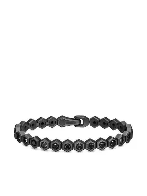 David Yurman Hex Pavé Diamond Tennis Bracelet - Black