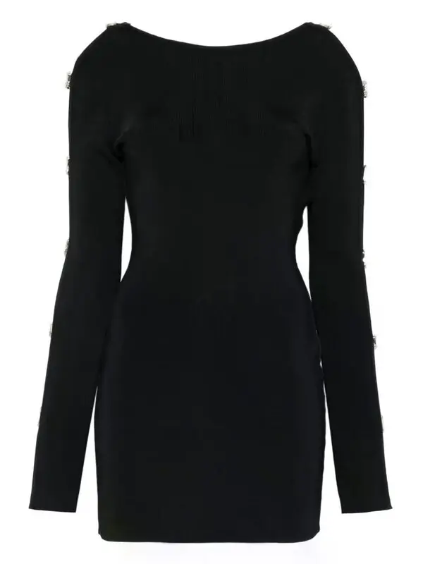 David Koma Cut-Out Long-Sleeve Mini Dress In Black - 25% Off | Editorialist
