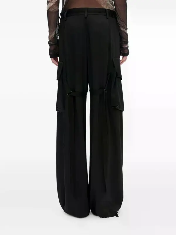 ANN DEMEULEMEESTER Cargo-pocket Satin Pants