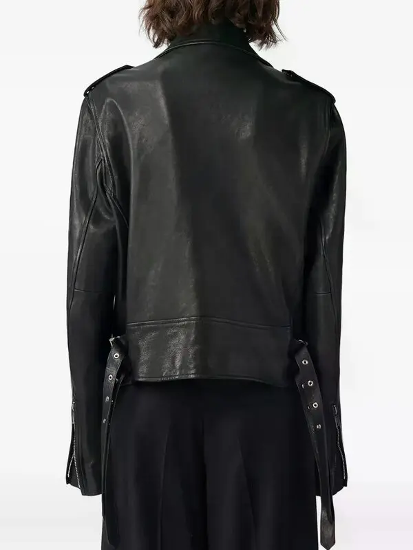 ANN DEMEULEMEESTER Anu Perfecto Leather Jacket
