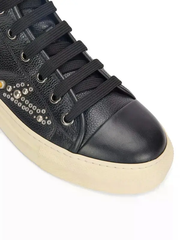 Roberto Cavalli Stud-embellished High-top Sneakers