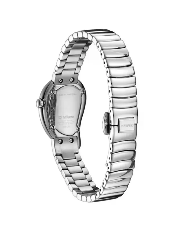 D1 MILANO Asymmetric Timepiece With Stainless Steel Bracelet - Black