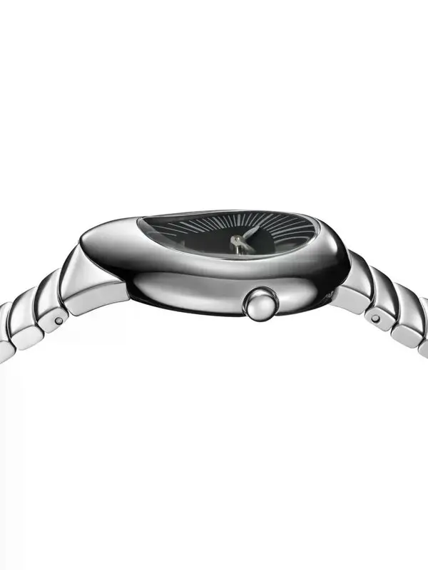 D1 MILANO Asymmetric Timepiece With Stainless Steel Bracelet - Black