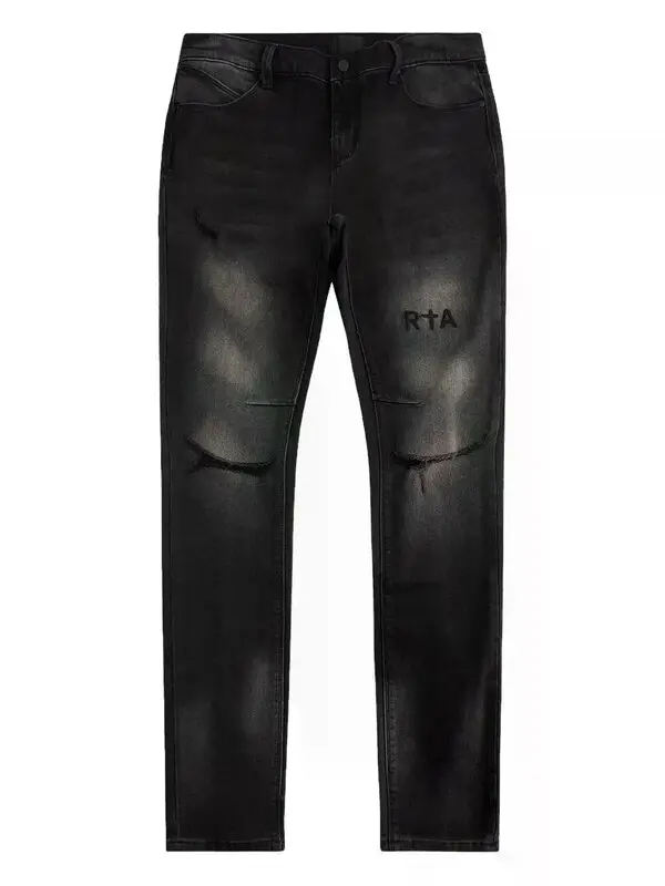 RtA Distressed Bootcut Jeans