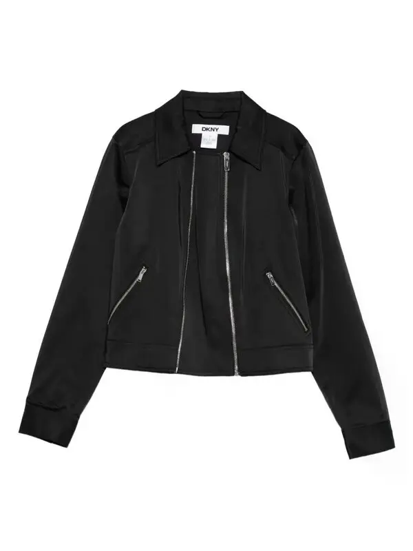 Dkny Zip-front Jacket - Black