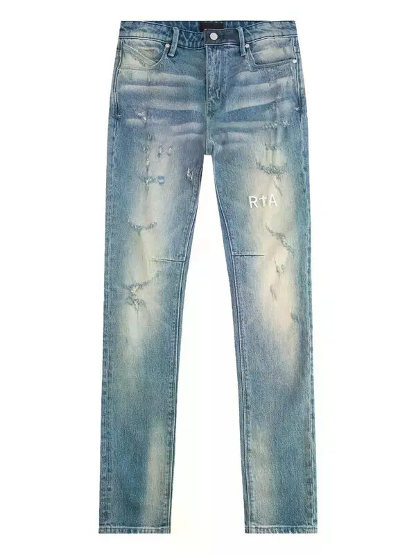 RtA Distressed Bootcut Jeans