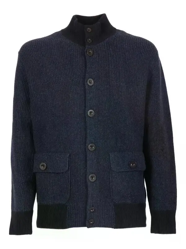 BALLANTYNE Ribbed Wool Cardigan
