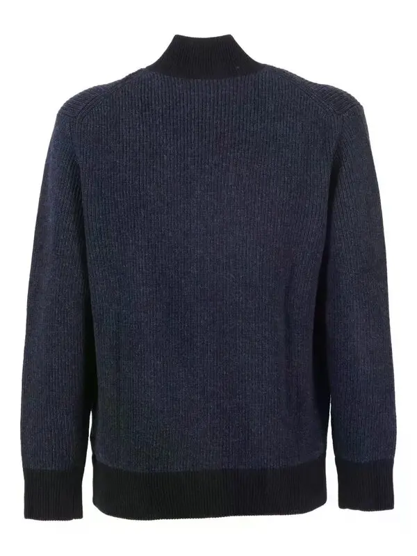 BALLANTYNE Ribbed Wool Cardigan