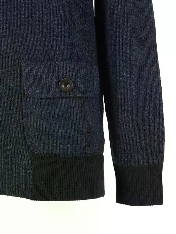 BALLANTYNE Ribbed Wool Cardigan