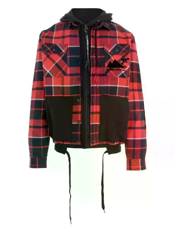 APRÈS SURF Hooded Check-pattern Jacket