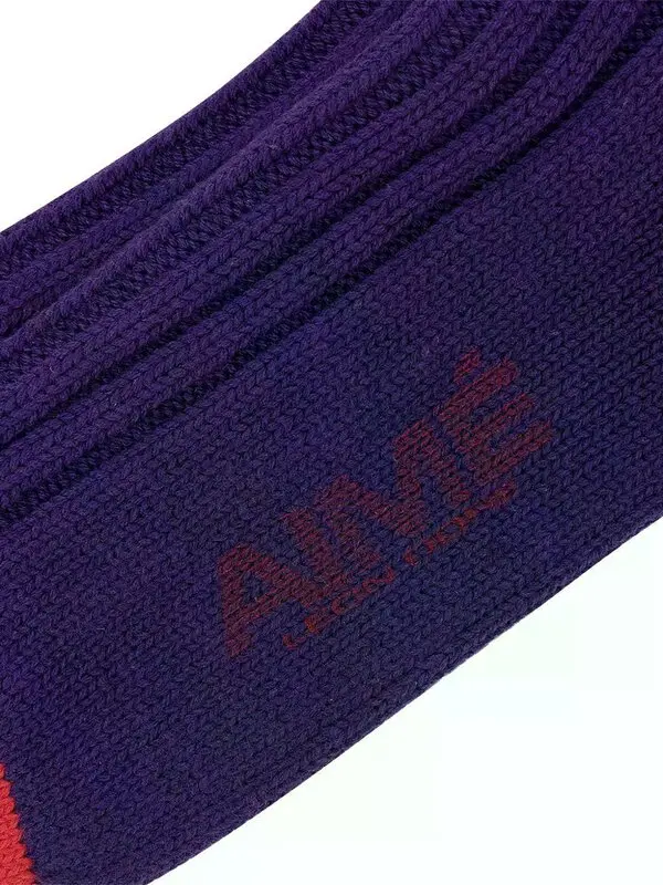 Aimé Leon Dore Logo-embroidered Socks - Purple