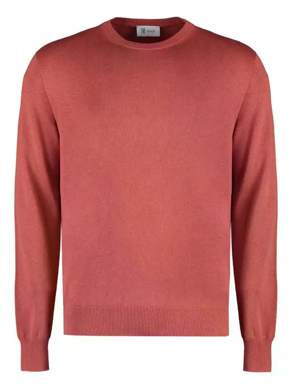 THE (ALPHABET) Ribbed Crew-neck Sweater