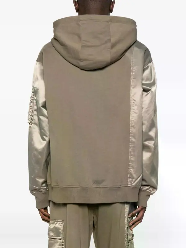 FENG CHEN WANG Satin-panel Hooded Jacket