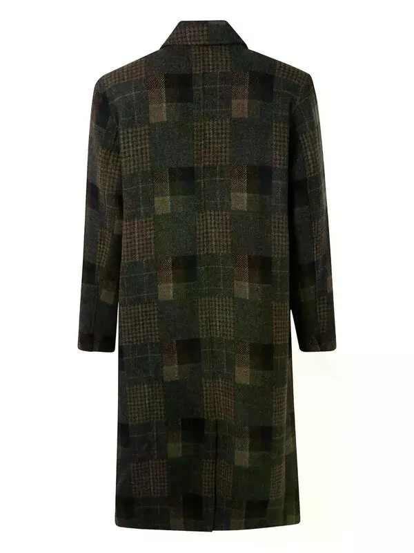 LES DEUX Checked Wool Coat