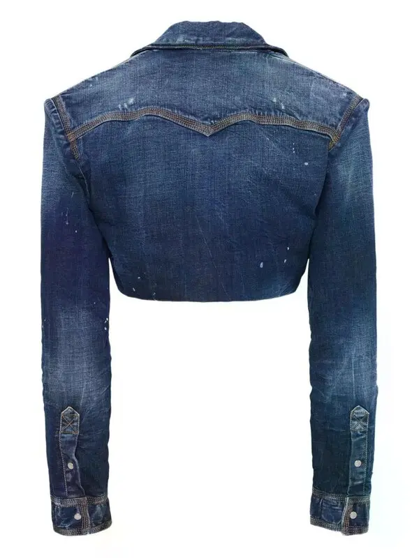 Dsquared2 Cropped Denim Jacket