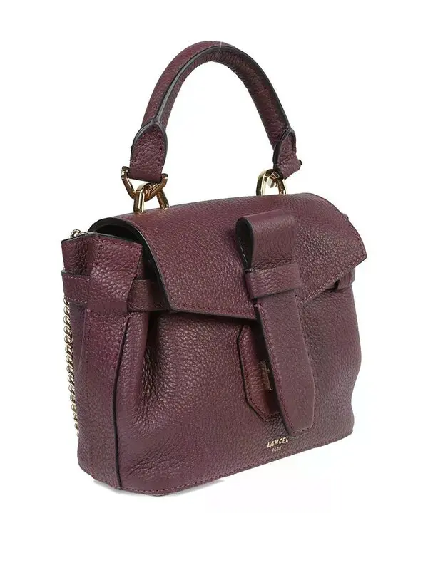 LANCEL Leather Top-handle Shoulder Bag - Red