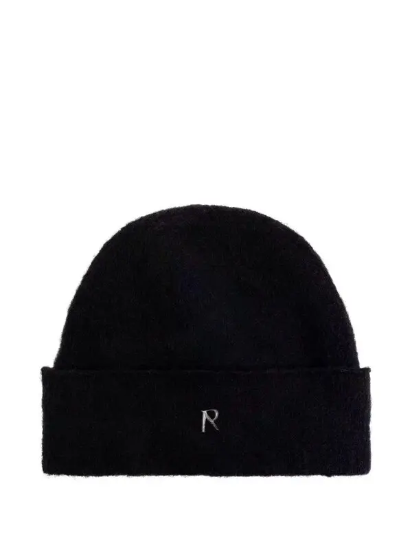 REPRESENT Logo-embroidered Beanie Hat - Black