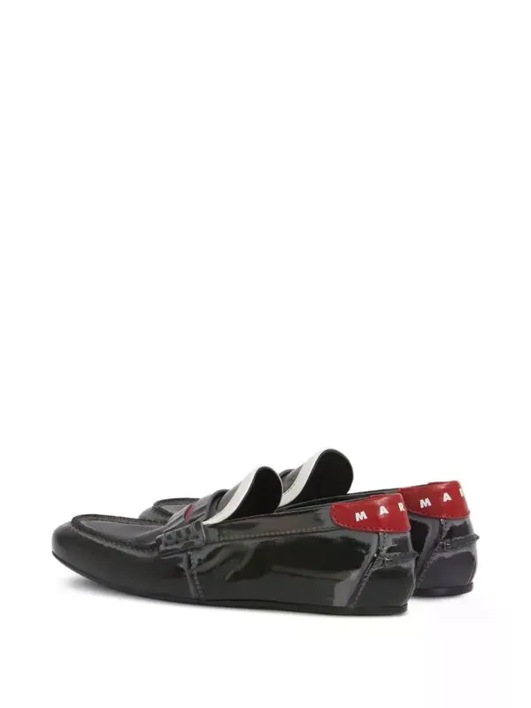 Marni Penny-strap Leather Loafers