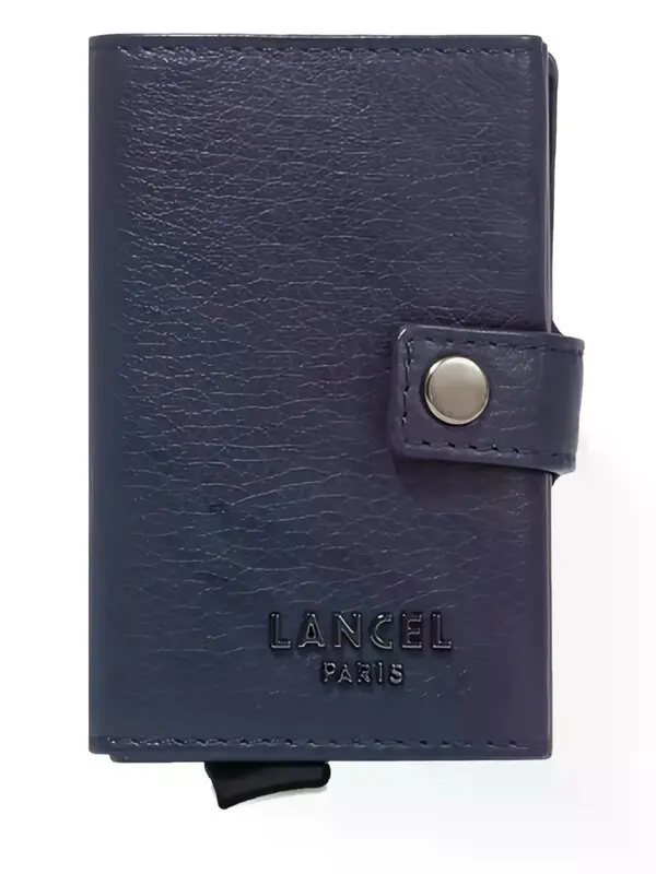 LANCEL Côme Leather Cardholder - Blue