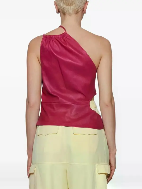 Amiri One-shoulder Cut-out Top