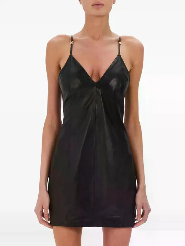 Amiri Leather Mini Dress