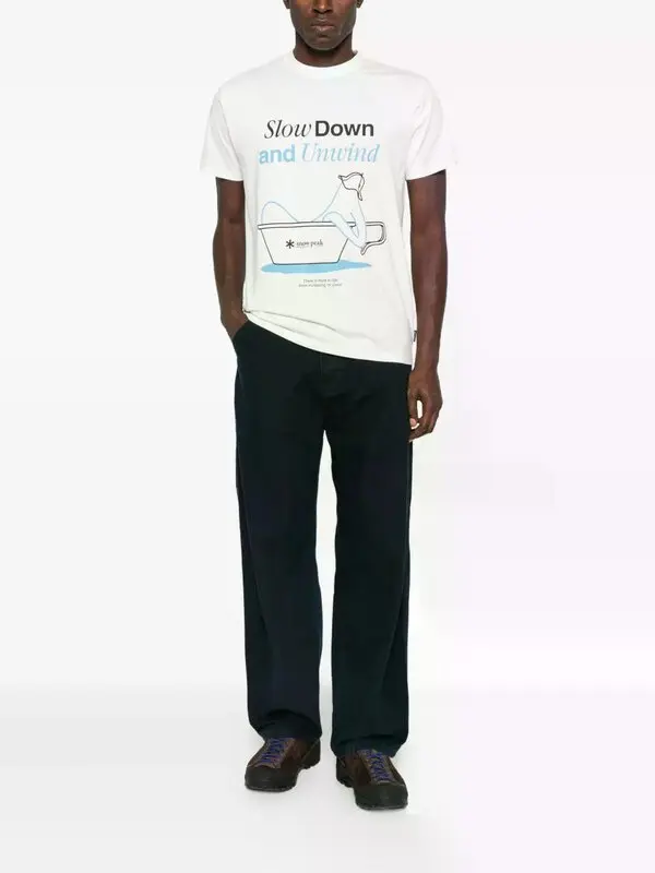 SNOW PEAK Graphic-print Short-sleeve T-shirt