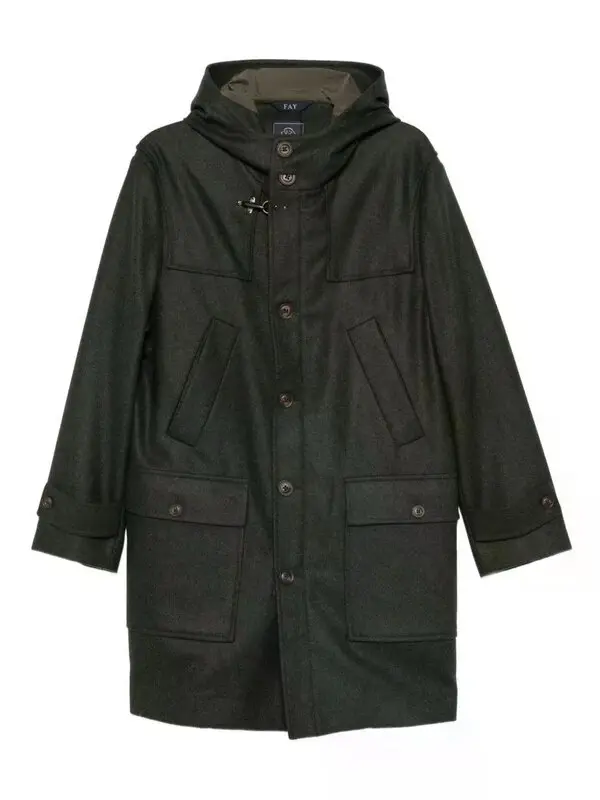 FAY Patch-pocket Single-breasted Coat