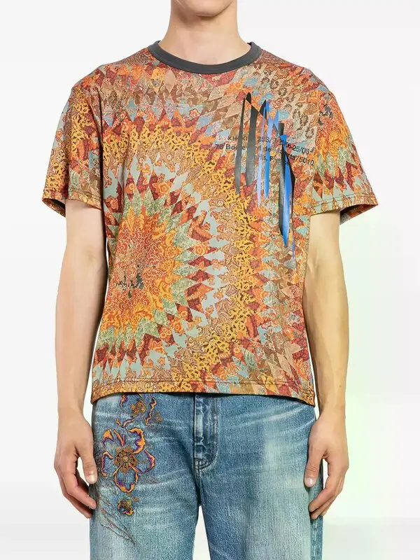 KHOKI Patchwork-print T-shirt