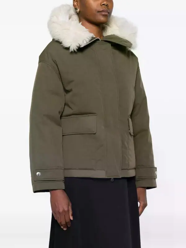YVES SALOMON Hooded Patch-pocket Jacket