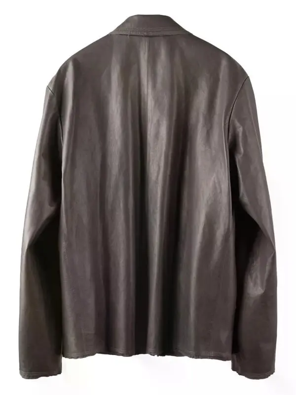 POST ARCHIVE FACTION Leather Zip-front Jacket