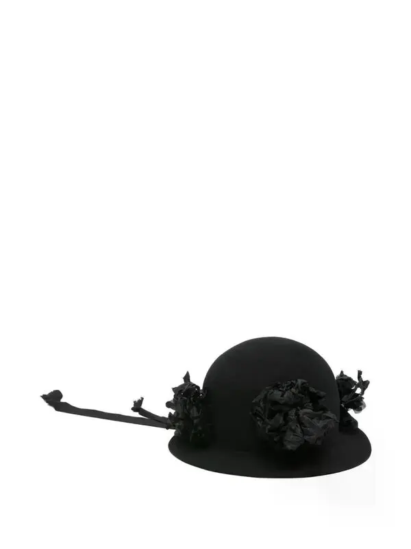 Comme Des Garçons Ribbon-detail Hat - Black