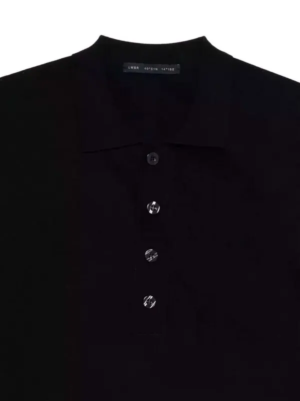 LOW BRAND Button-fastening Polo Shirt - Black