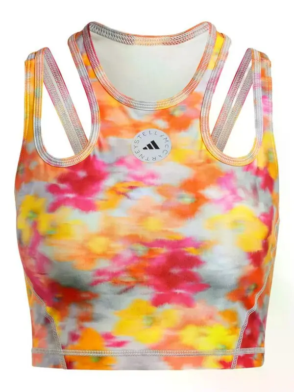 Adidas By Stella McCartney Tie-dye Sleeveless Top - Multicolour