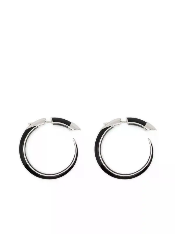 SHAUN LEANE Sterling Sabre Solis Hoop Earrings - Silver