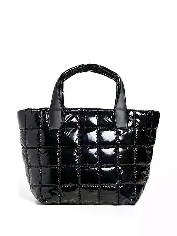 VEECOLLECTIVE Quilted Artificial Leather Tote Bag