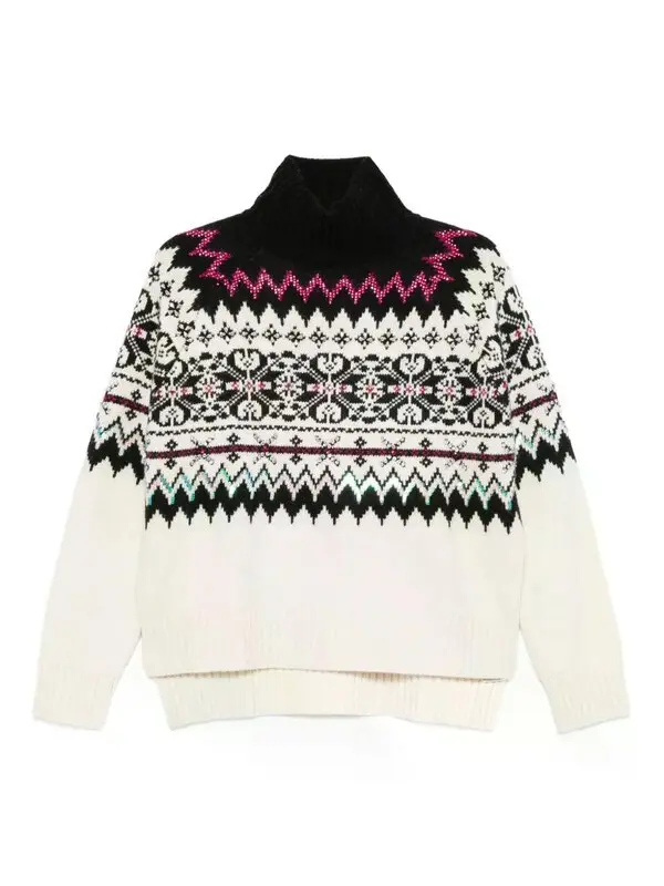 SEMICOUTURE Fair Isle-knit Jumper