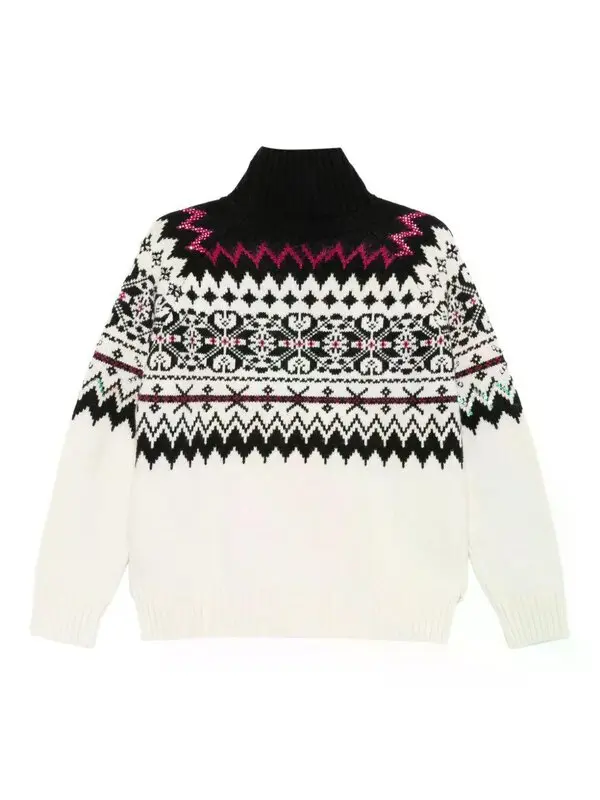 SEMICOUTURE Fair Isle-knit Jumper