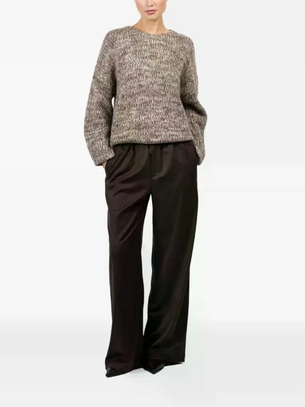 Sablyn Cypress Marl-knit Sweater - Brown
