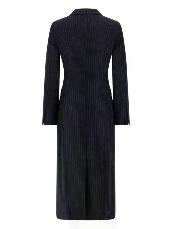 Alberto Biani Pinstripe Double-breasted Coat
