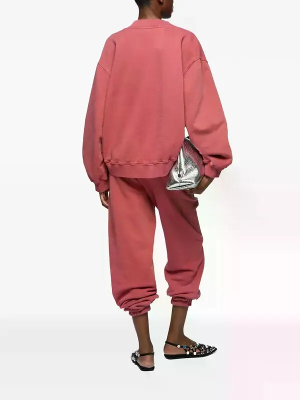 Attico Logo-embroidered Track Pants - Red