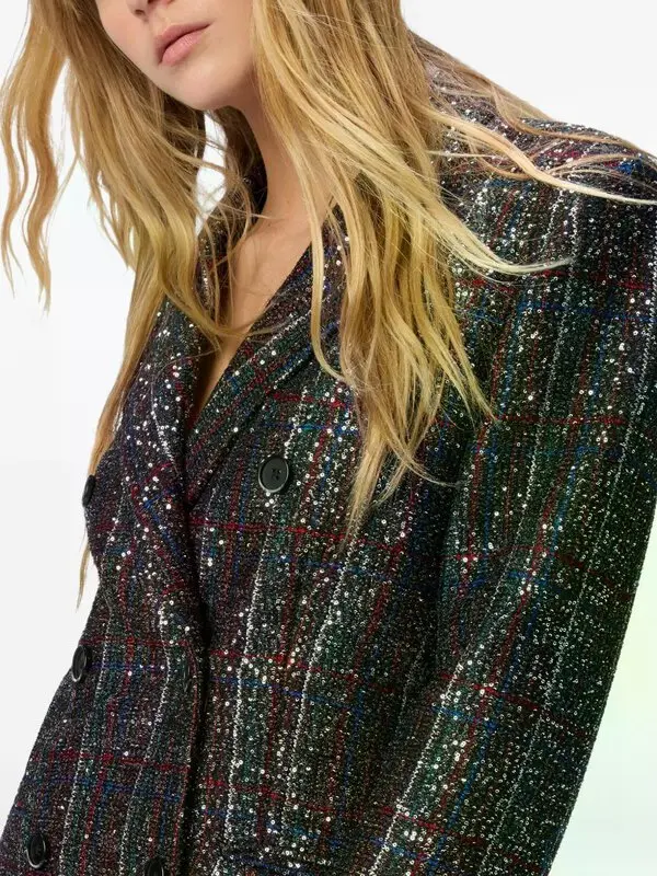 Missoni Sequin-embellished Double-breasted Blazer - Black