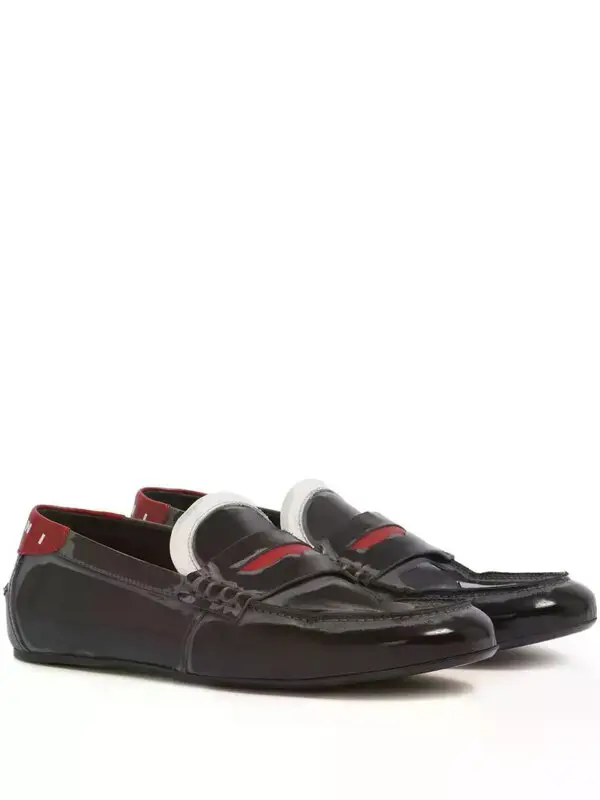 Marni Penny-strap Leather Loafers