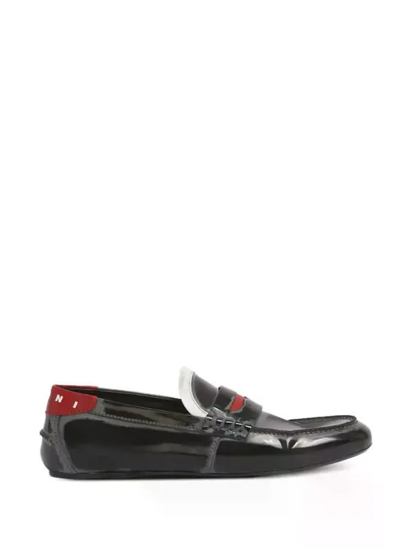 Marni Penny-strap Leather Loafers