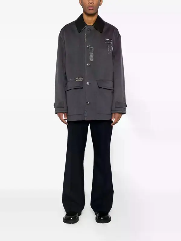 Marni Leather Collar Jacket