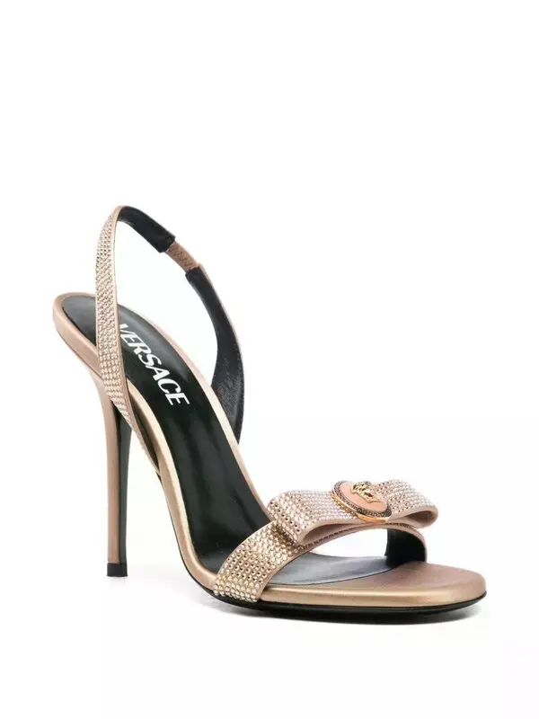 Versace Medallion-embellished Stiletto Sandals